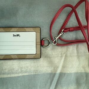 Coach | Other | Coach Gold And Pink Id Card Holder | Poshmark